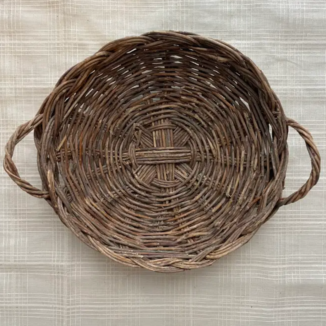Walnut Whicker Basket – Bianca Ecklund Design